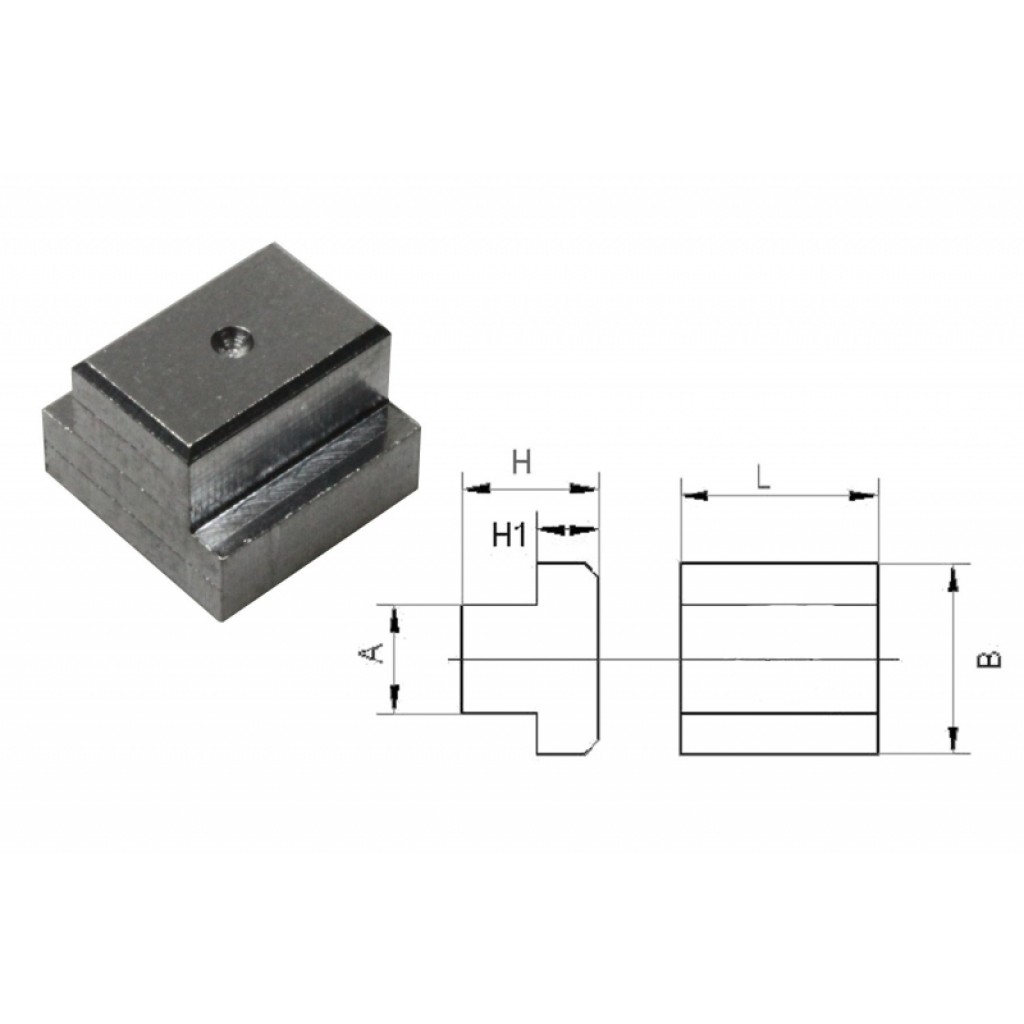 Aluminum T-slot nut blank for 10mm slots - CNC Solutions