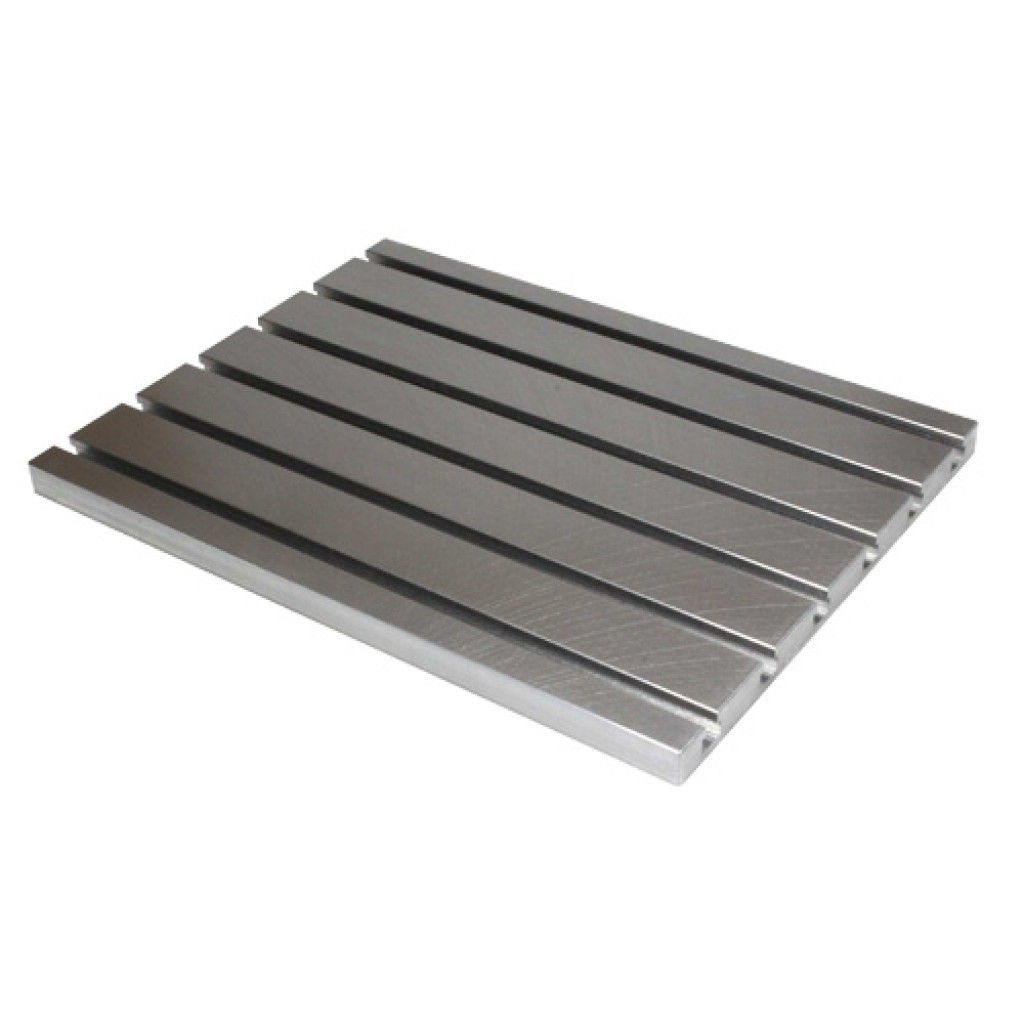 Finely Milled Steel T-slot plate 2020 - CNC Solutions